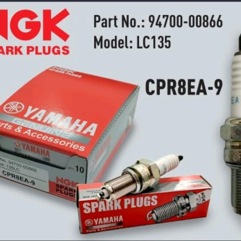 SPARKPLUG NGK YAMAHA CPR8EA-9 100% GUATANTEED ORIGINAL FOR MOTOR ...