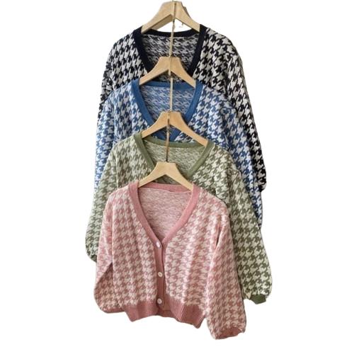 OUTER OUTUMN - Cardigan Rajut Outfit Autumn Wanita Motif Catur - Shop ...