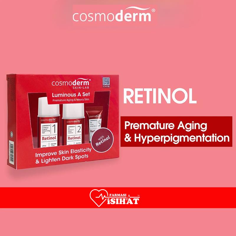 Cosmoderm Travel Set Retinol : Luminous A Set - TikTok Shop Malaysia