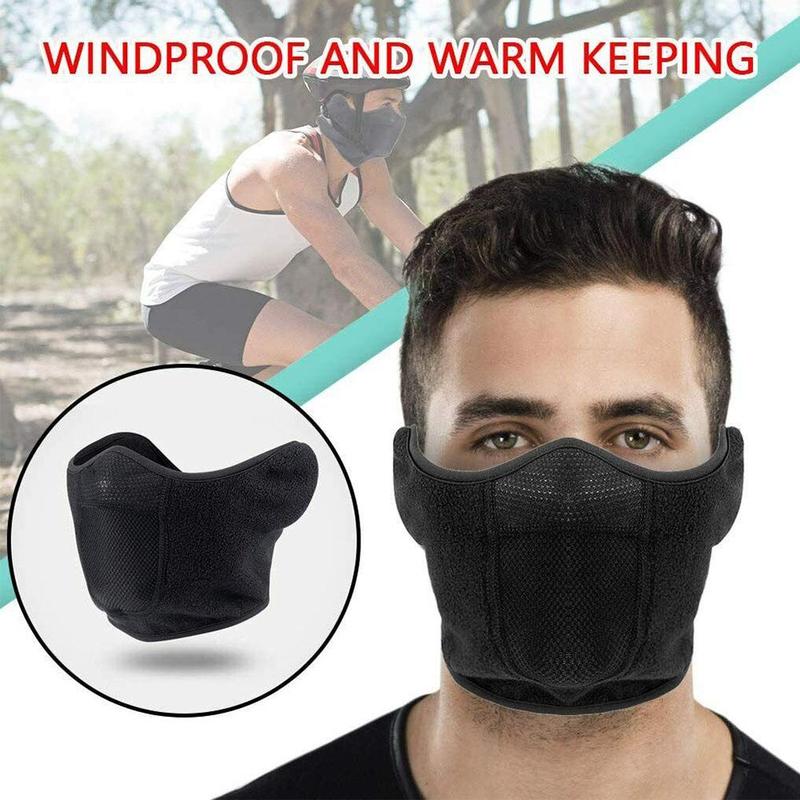 Outdoor Cycling Mask Motorcycle Earmuff Winter Dust Mask Breathable ...