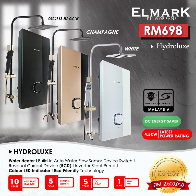 Elmark Water Heater Hydroluxe (With Rain shower) | Elmark Pemanas ...