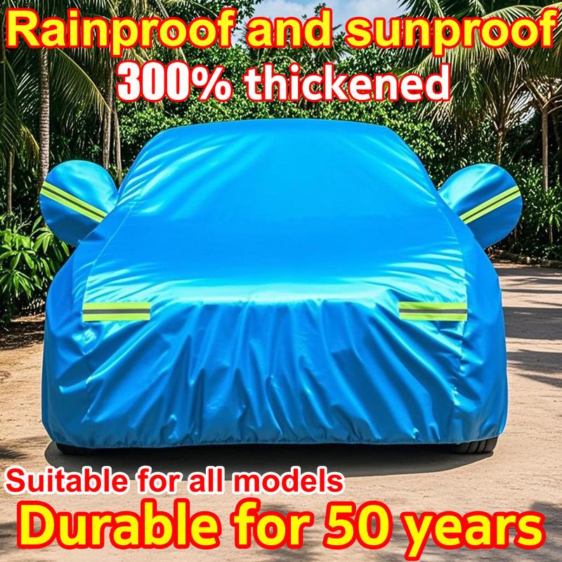 car cover outdoor protection waterproof blue Penutup kereta With ...