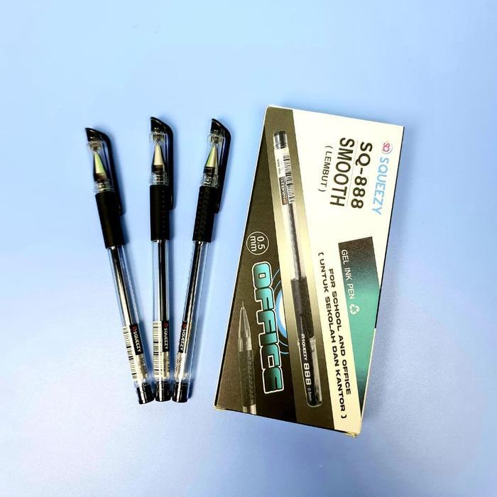 Jual Harga Grosir ( 1 Dus/144pcs ) Pulpen Gel Ink Pen SQ-888 0.5mm ...