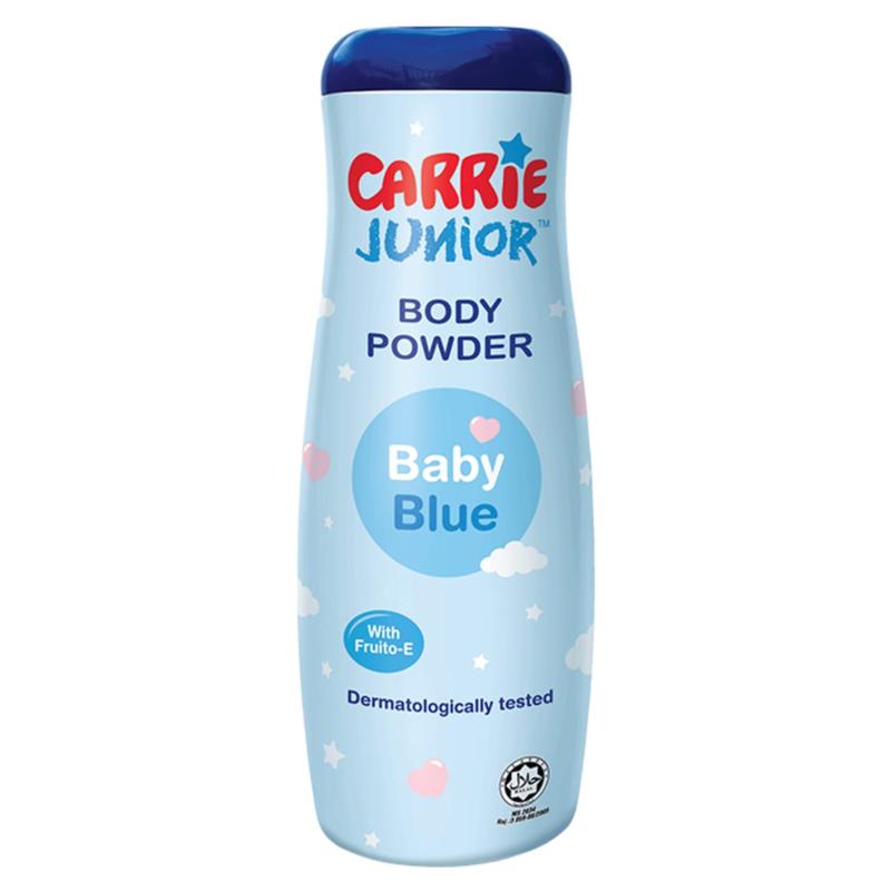 CARRIE JUNIOR Baby Powder Baby Blue 100g - TikTok Shop Malaysia