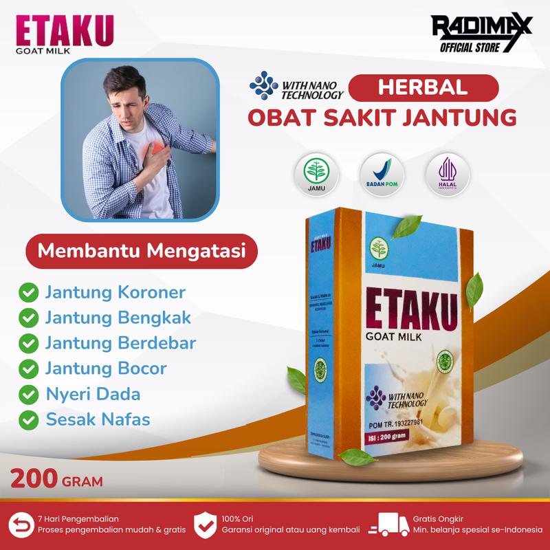 Etaku Goat Milk Susu Untuk Mengatasi Sakit Jantung Koroner, Jantung ...