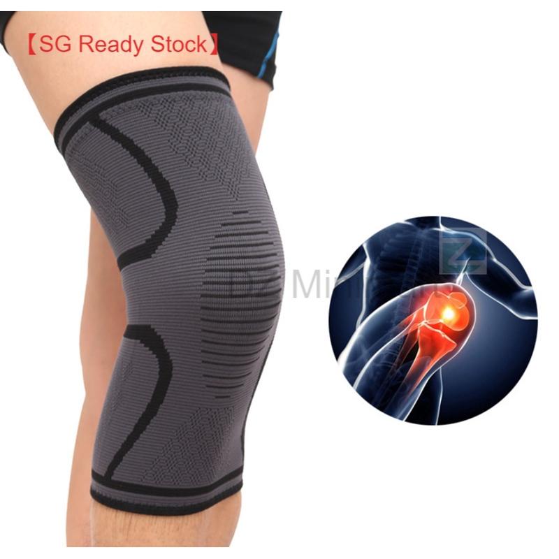 【SG READY STOCK】1 PCS Fitness Running Cycling Knee Guard Braces Elastic ...