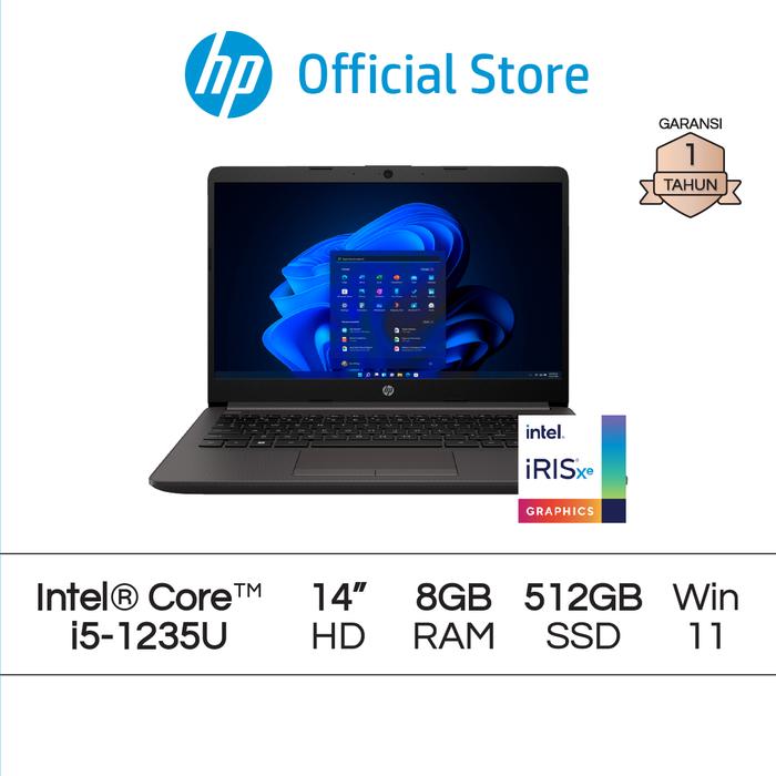 Promo Laptop HP 240 G9 Core i5 Iris X 8GB RAM 512GB SSD Windows 11 14 ...