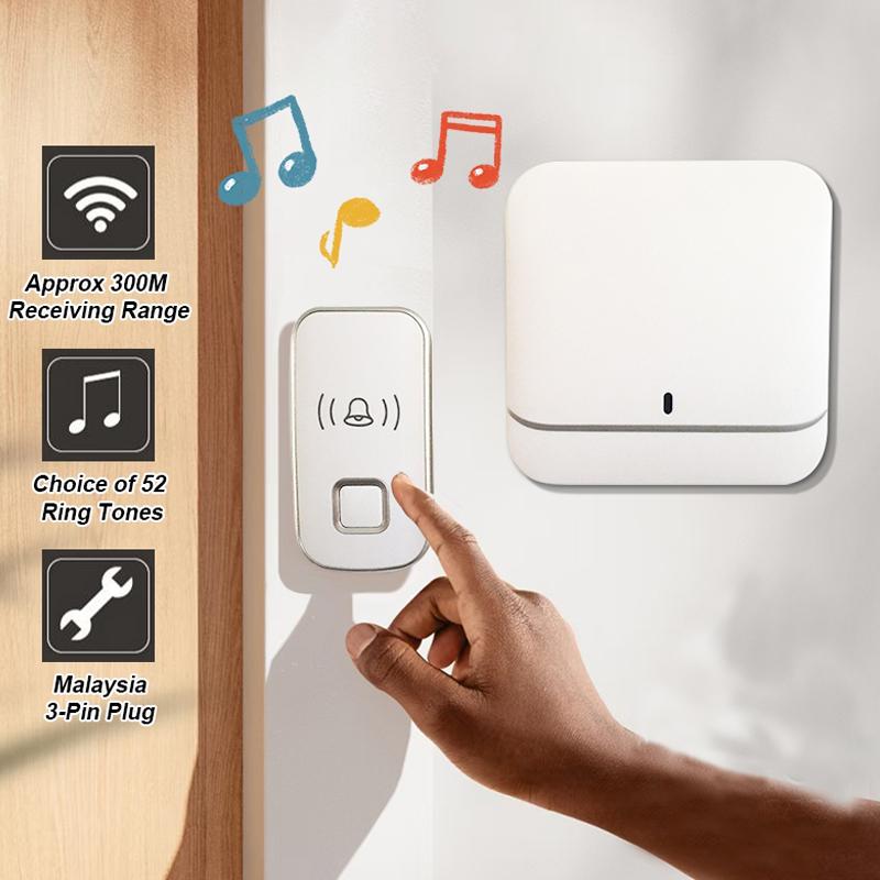 Waterproof Wireless Doorbell 300M Radius Security Alarm Smar - TikTok ...