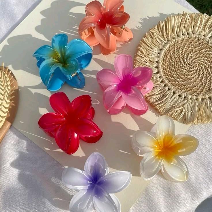 JEDAI JEPITAN RAMBUT BUNGA KAMBOJA CANTIK - Shop | Tokopedia