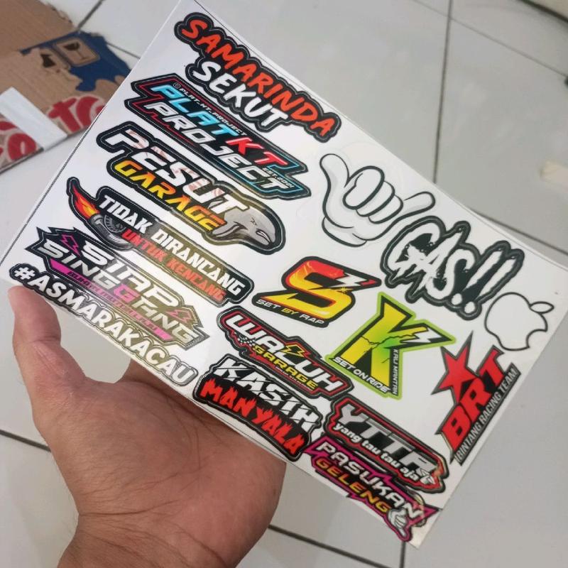 STIKER PAKET SMD SEKUT X PLAT KT ISI 16 - Shop | Tokopedia