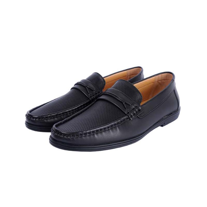 Ariz Black Braided Men Loafers | Kasut Hitam Lelaki Sesuai Kerja ...