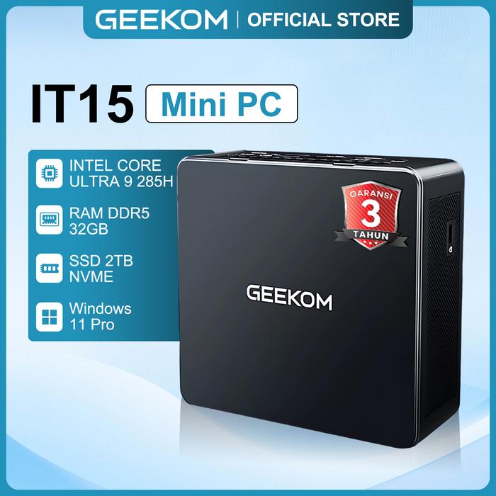 Promo GEEKOM IT15 Mini PC - Intel Ultra 9 285H 15th Gen Intel Arc 140T ...