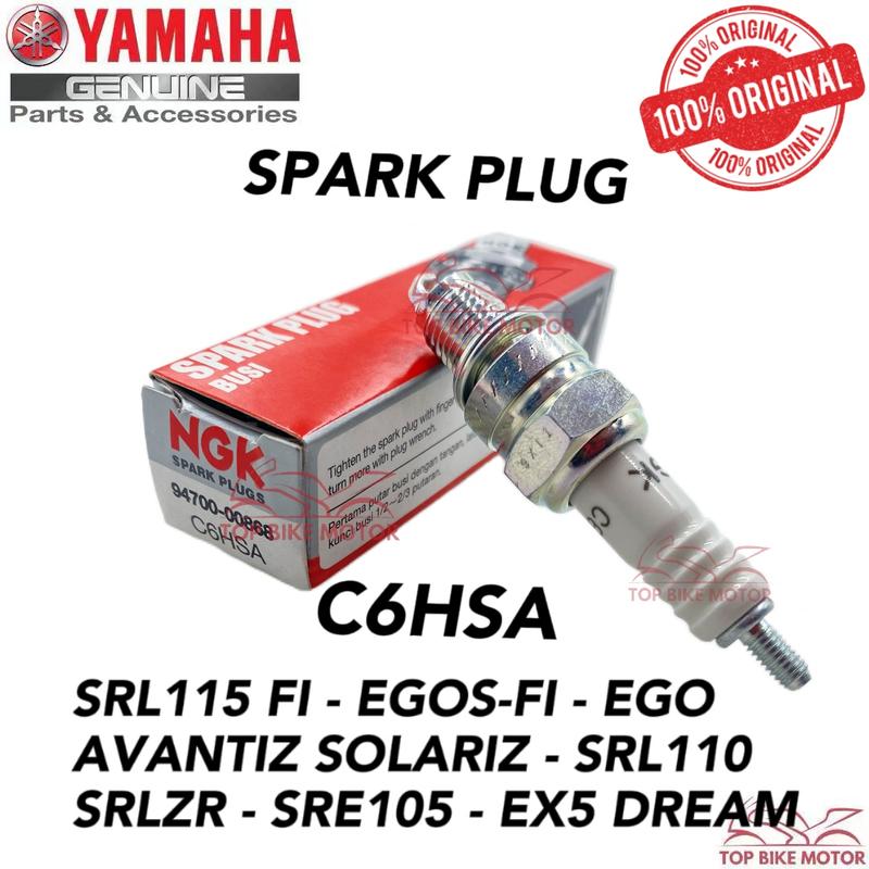 100% ORIGINAL NGK SPARK PLUG YAMAHA C6HSA -EX5/EX5 DREAM/WAVE100 ...