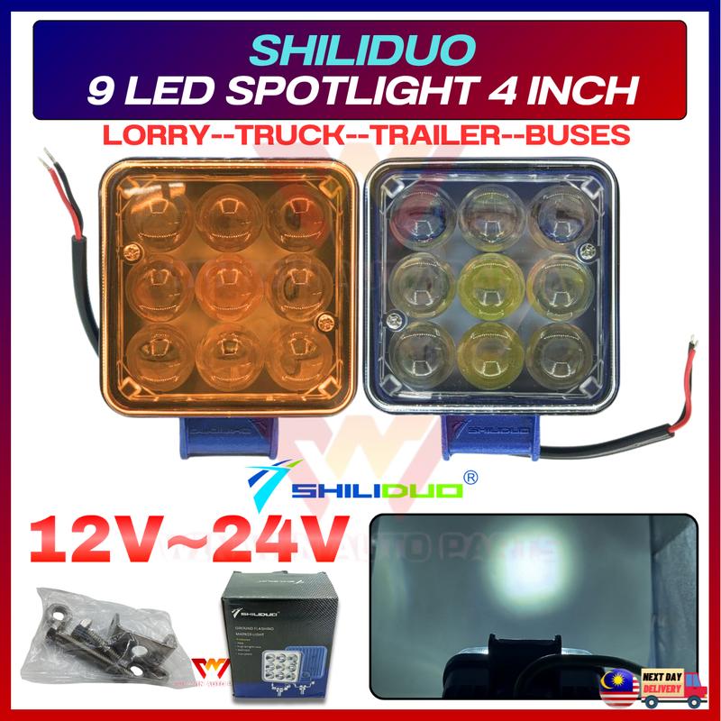 SD 3410 SHILIDUO 12V-36V 9 LED Spotlight Waterproof 4 Inch Sport ...