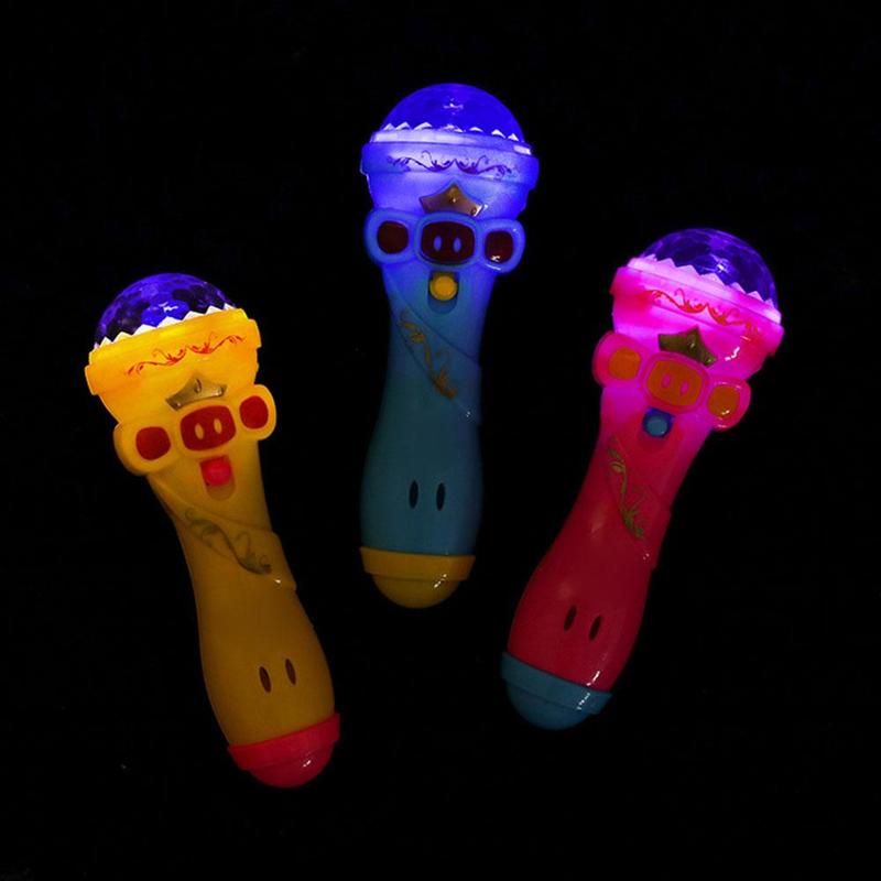 Creative LED Microphone Toy Children's Simulated Starlight Microphone ...