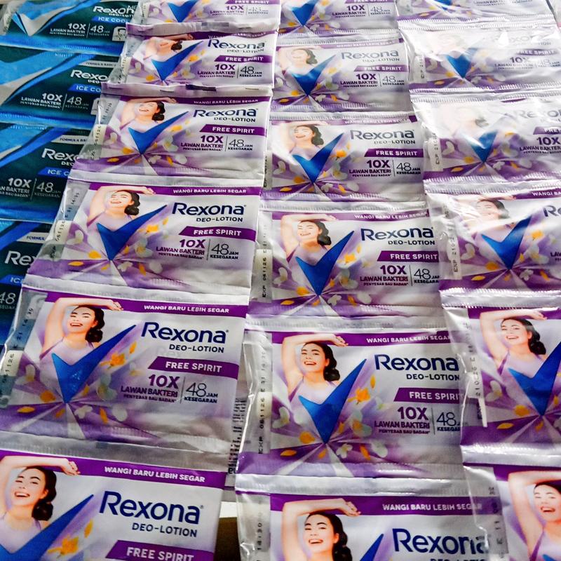 Rexona Sachet Woman Free Spirit Deo Lotion 12pcs × 9gr - Shop | Tokopedia