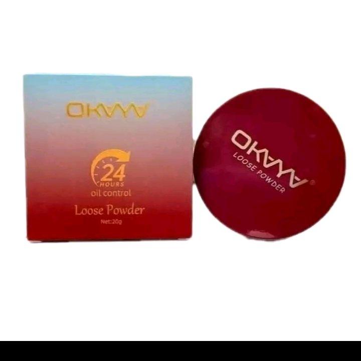 NEW OKAYA LOOSE POWDER 20g white pink mekaup - TikTok Shop Malaysia