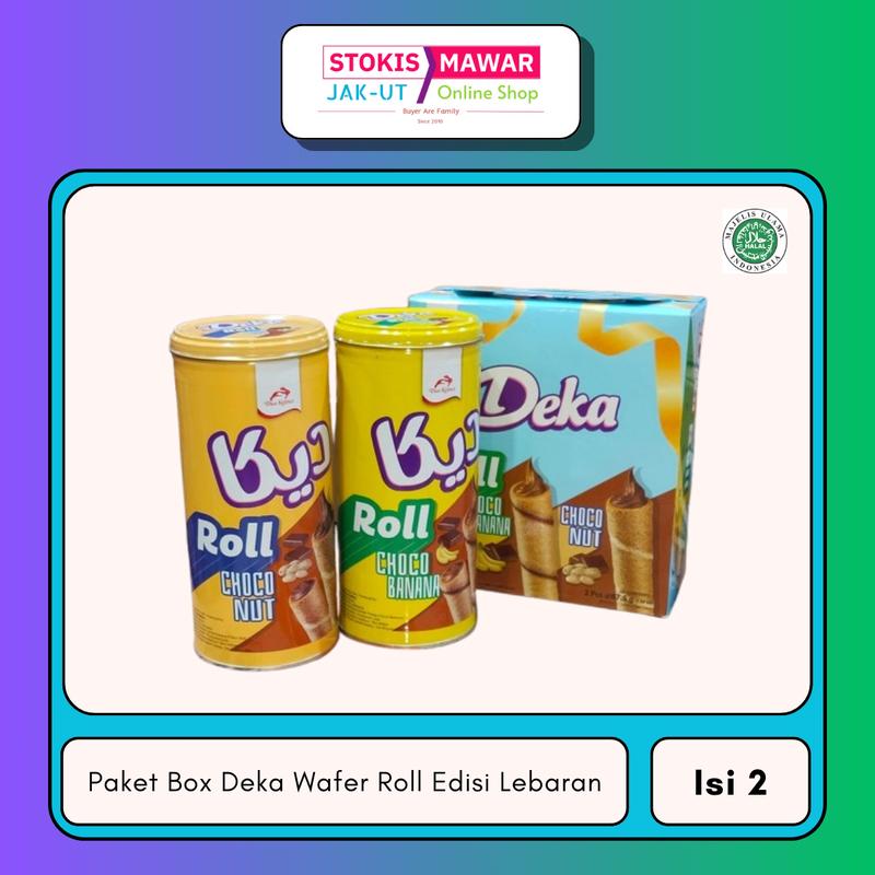 Deka Wafer Roll Edisi Lebaran Per Box Isi 2 Rasa Coklat Kacang Dan ...