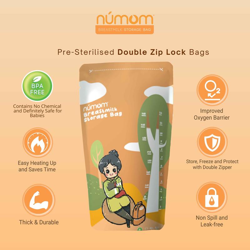 NUMOM STORAGE BAGS 12OZ|355 ML SIMPAN SUSU IBU - TikTok Shop Malaysia