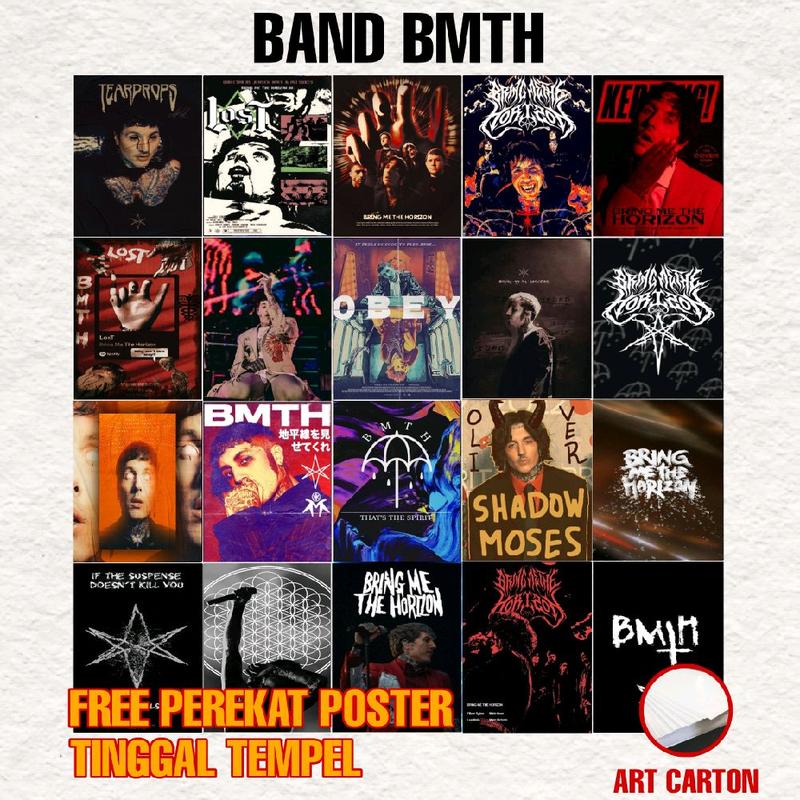 POSTER DINDING BAND BMTH ISI 24 LEMBAR UKURAN A5 - Shop | Tokopedia