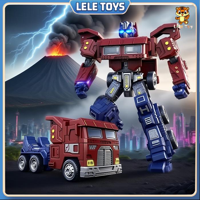 Promo Lele Toys Truk Robot 18cm Mainan Transformasi Keren untuk Anak ...