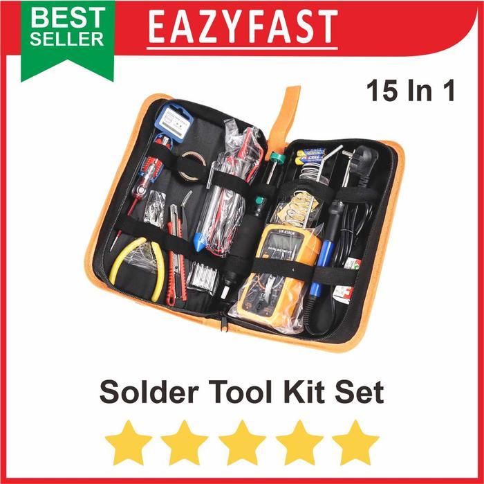 Soldering Tool Kit Set 15 In 1 Solder Multimeter AVO Tang Sedot - Shop ...