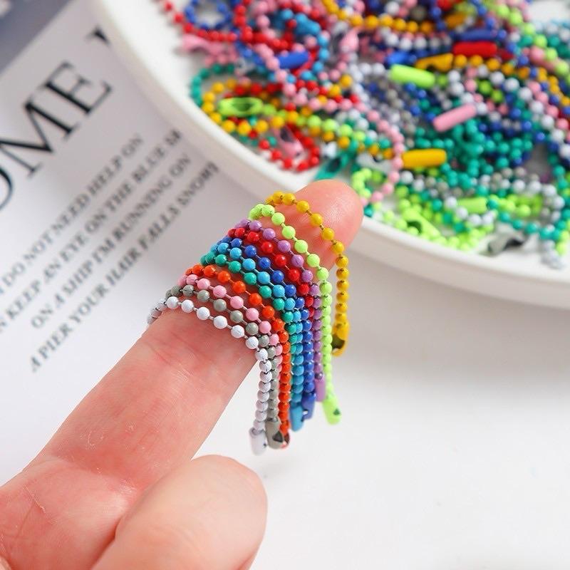 Mixed Colourful Ball Bead Chains 20/30/50/100 pcs DIY Accessories ...