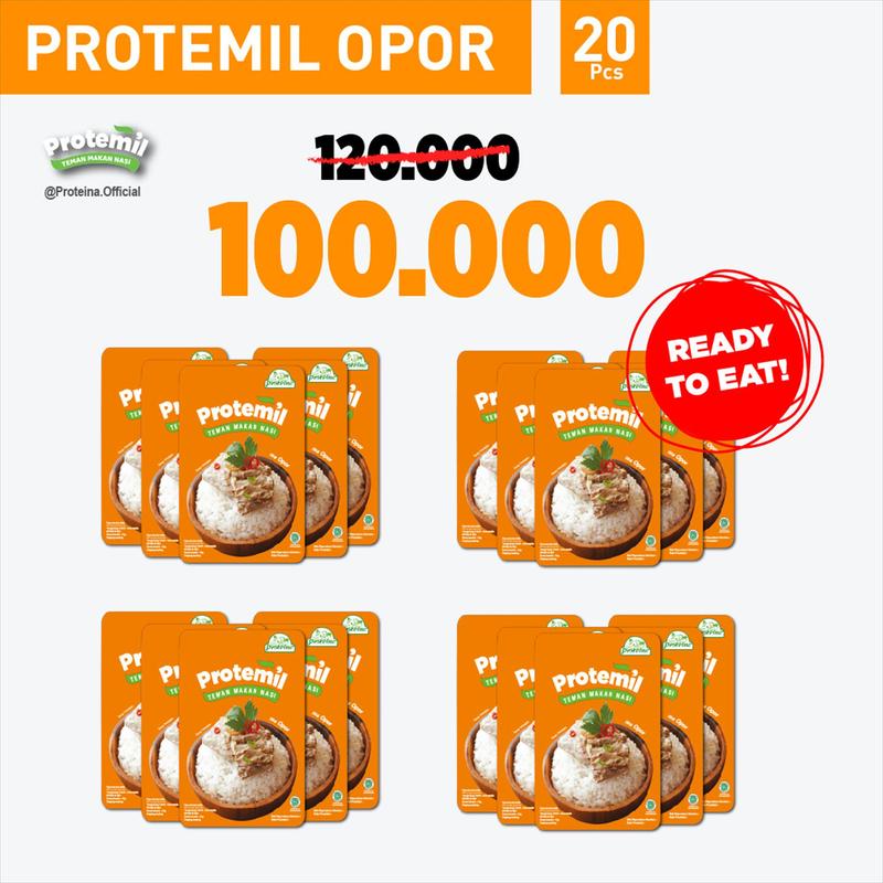 Protemil Opor 20pcs / Makanan Instan / Siap Makan - Shop | Tokopedia