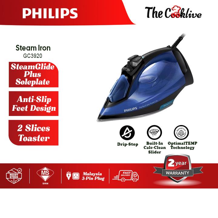 Philips 2500W Steam iron GC3920 OptimalTEMP Technology Built-In ...