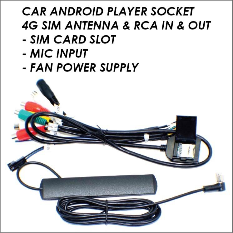 ANDROID PLAYER SOCKET 4G SIM CARD SLOT & 4G ANTENNA SUPPORT MIC ...