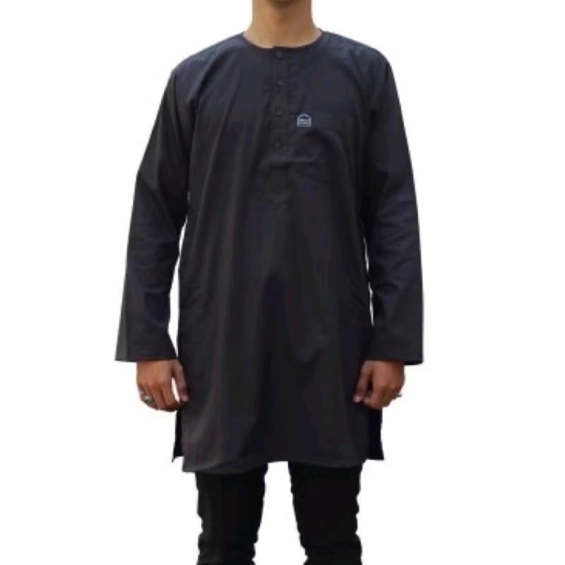 Kurta Labuh kain cotton round neck collar( al Hafiz) - TikTok Shop Malaysia