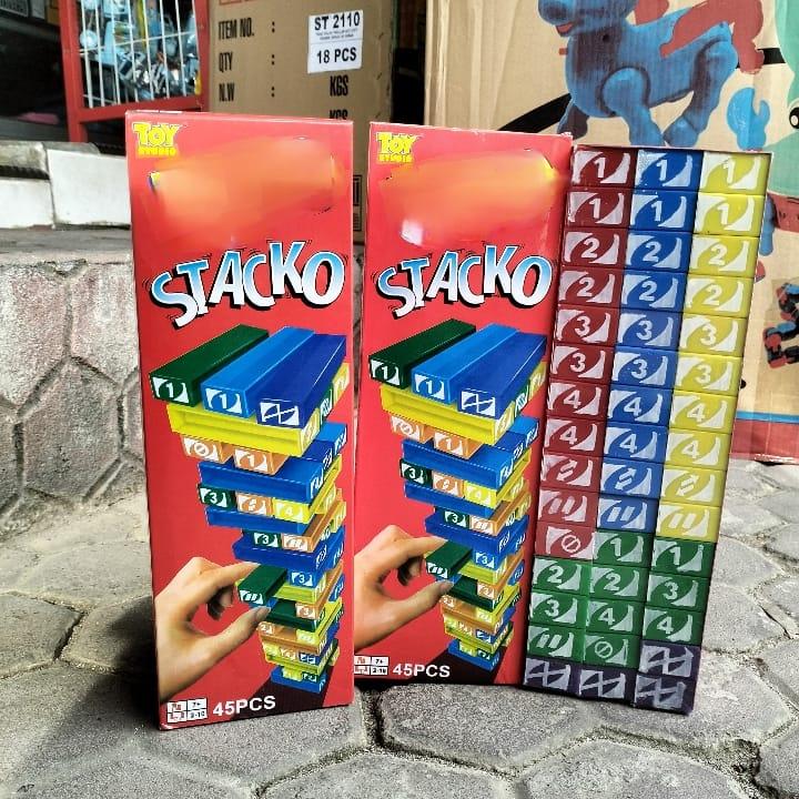 PREMIUM MAINAN MENYUSUN BLOCK TOWER STACKO 0149B - Shop | Tokopedia