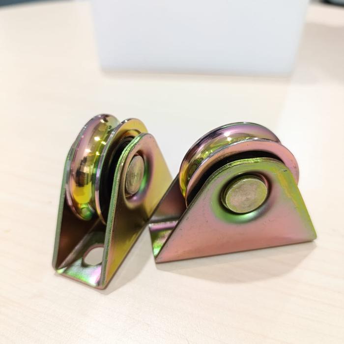 Jual Roda Pintu Pagar Besi Roda Pagar Model U & V Roda Besi Pagar Roda ...