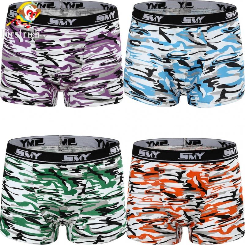 Firstrich-4Pcs/Set Milk Silk Boxer Soft Breathable Men Underwear ...