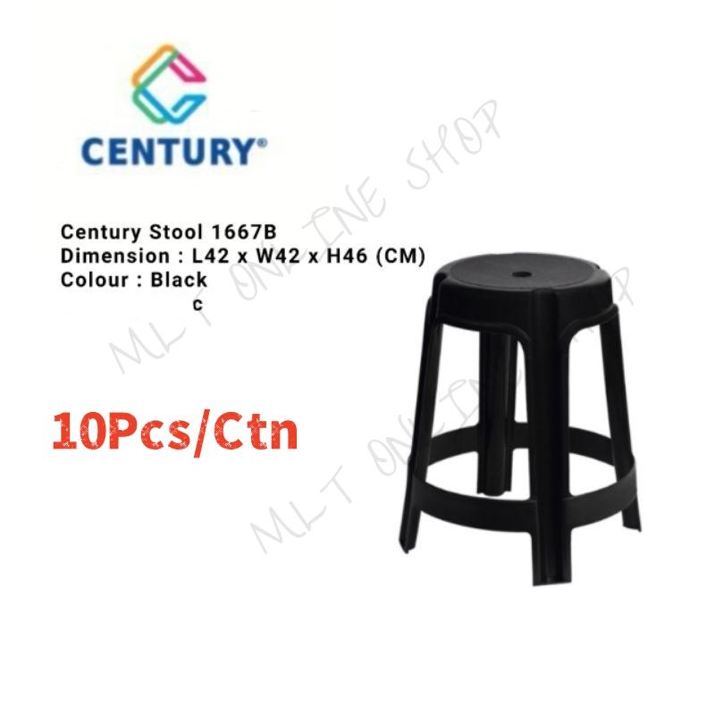 10 Pcs Century Round Stool / Kerusi Hitam / Round Chair / / - TikTok ...