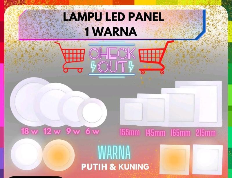 LAMPU DOWNLIGHT PANEL INBOW 6W-12W-18W BULAT KOTAK PUTIH KUNING - Shop ...