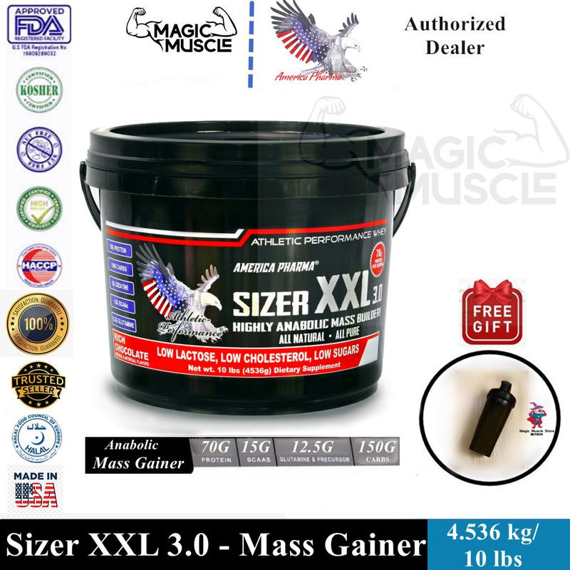 America Pharma M.a.s.s. Protein Anabolic S.i.z.e.r XXL 3.0 (4536g ...