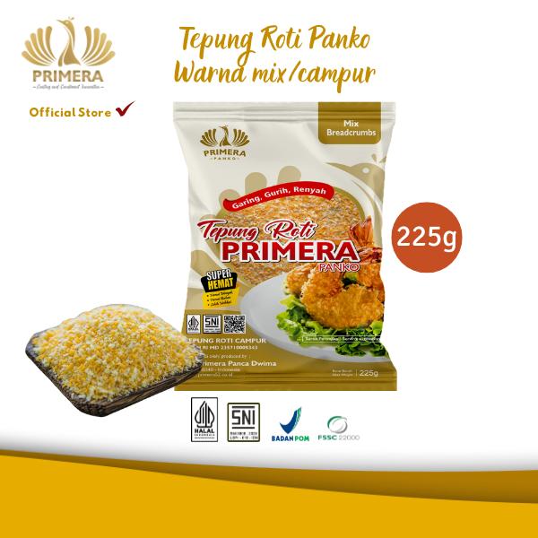 PRIMERA - Tepung Roti Panko Econo warna Mix/Campur 225g Bahan panir ...