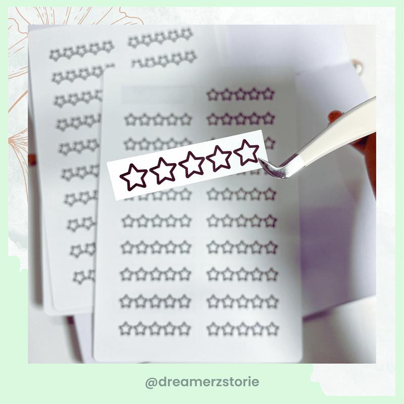 5 STAR RATING STICKER | MATTE - WRITABLE | Journal Supplies| - TikTok ...