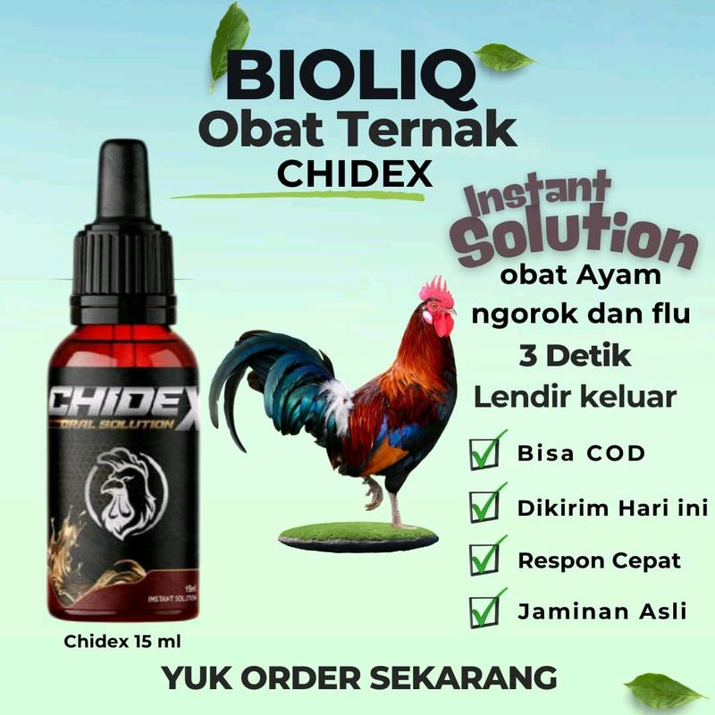CHIDEX OBAT AYAM GOROK CRD SNOT PILEK FLU RADANG TENGGOROKAN - Shop | Tokopedia