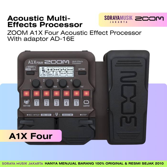 Jual ZOOM A1X Four A1XFour Acoustic Effect Processor With adaptor AD ...