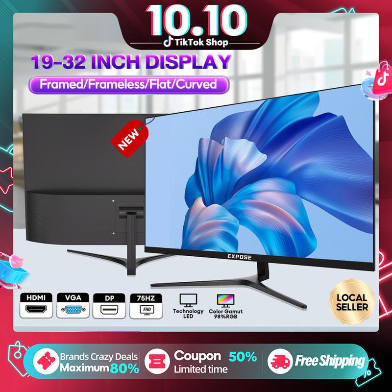 Panel IPS 19-32 inci saiz penuh 75HZ-165HZ Skrin Rata/Skrin Melengkung ...