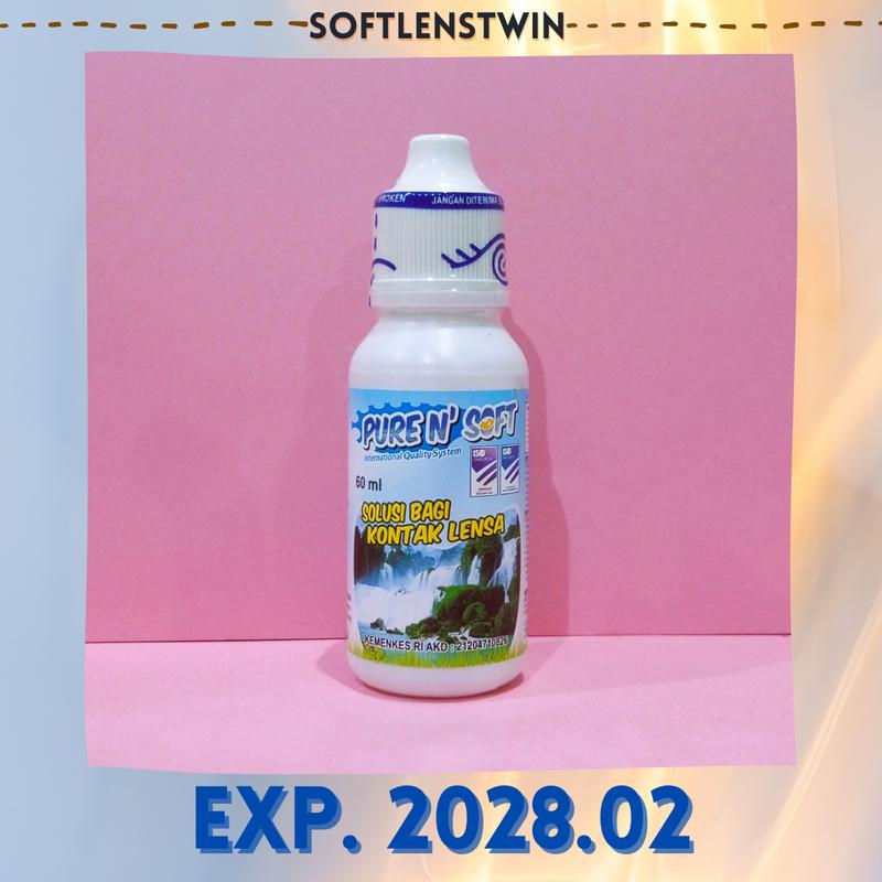 CAIRAN SOFTLENS PURE N SOFT 60 ML - Cairan perendam softlens - Shop ...