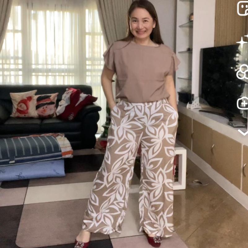 Kate terno blouse and pants by Lloyds soft linen challis fabric ...