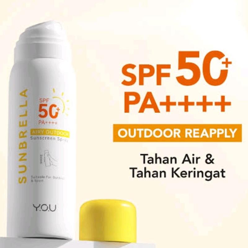 YOU Sunbrella airy outdoor sunscreen spray spf50 pa++++ - Shop | Tokopedia