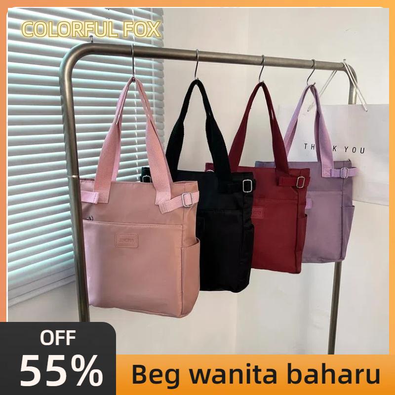 Beg wanita baharu Beg kain Oxford Beg kain jepun bahu tungga - TikTok ...