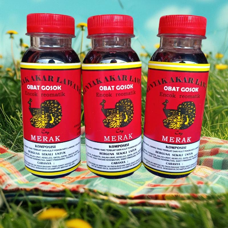 Minyak Gosok Akar Lawang Cap Merak Obat Encok Dan Rematik Is - Shop ...