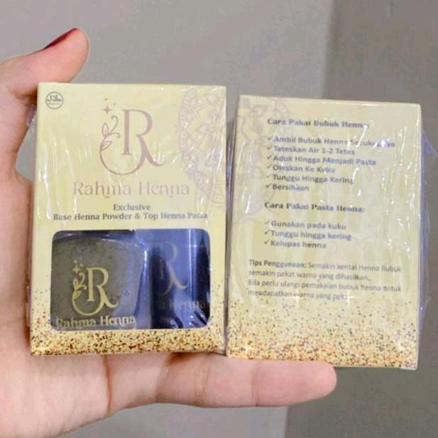 RAHMA HENNA - Dark Maroon Sultan Base dan Top Henna Kutek Halal - Shop ...