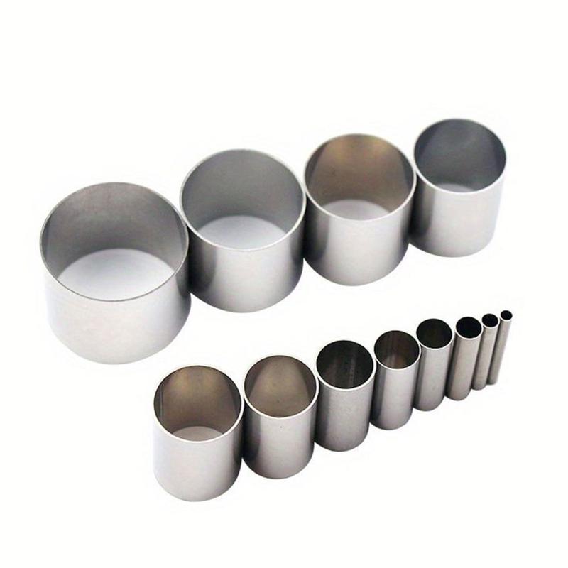 Clay color clay stainless steel mini round cutting mold indentation ...