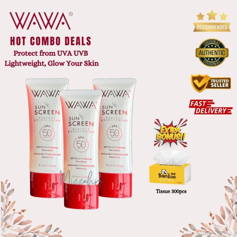 ORIGINAL WAWA Sunscreen 30mI Spf50+ & PA++++ Perfect Brightening ...